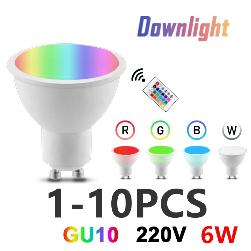 Led Light Gu10 Remote Control | Color Led Remote Control | Led Bulb ...