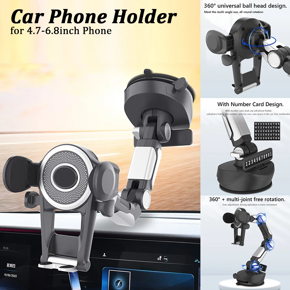 Universal-Car-Phone-Holder-Armor-360-Rotatable-Dashboard-Mobile-Cell ...