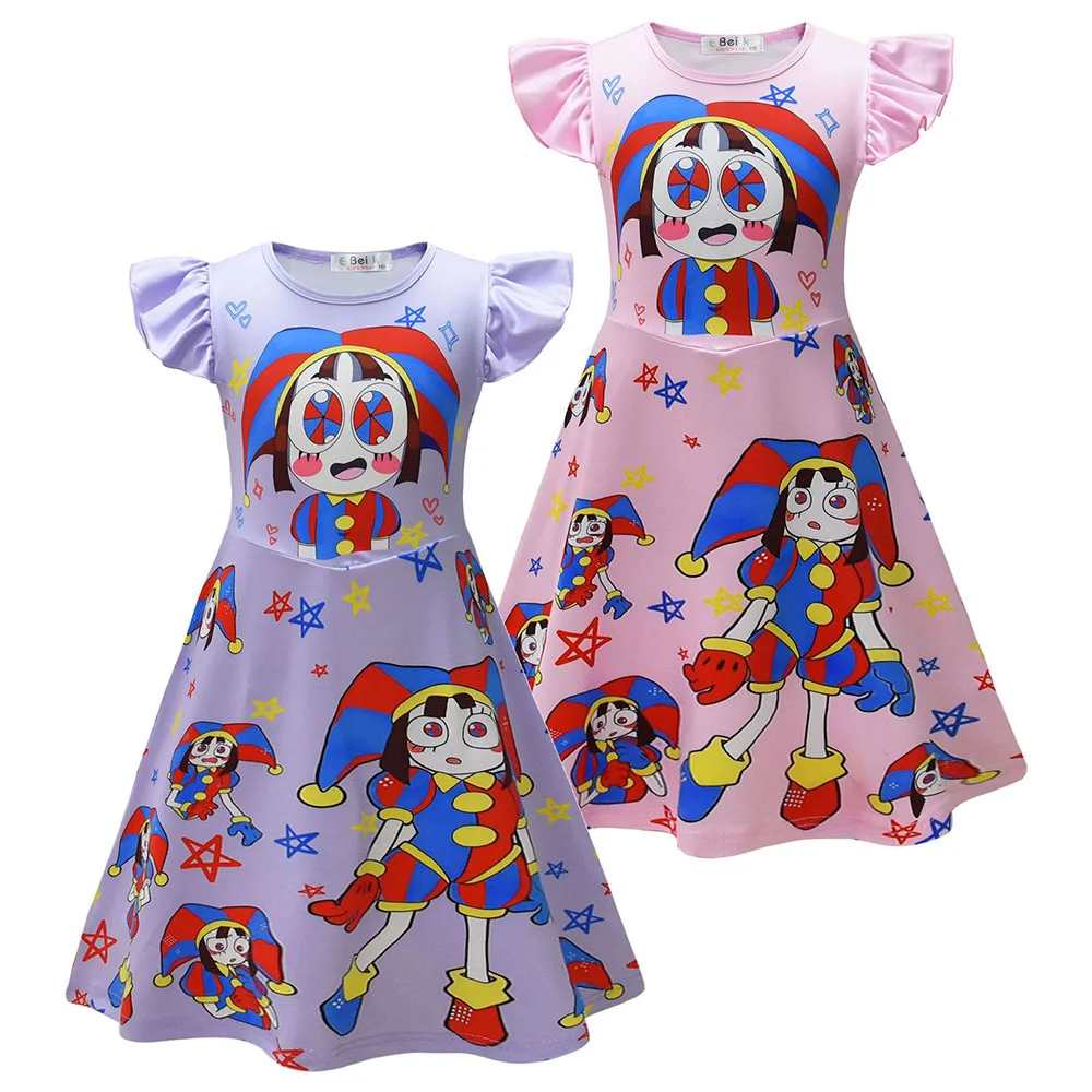 Girls-Digital-Circus-Pomni-Cosplay-Circus-Pomni-Princess-Dress-Kids ...