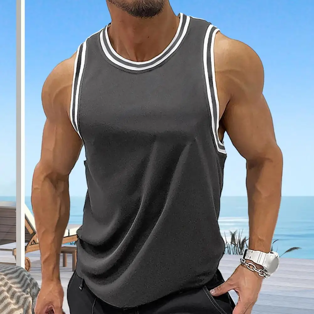 Men-Polyester-Vest-Men-s-Sleeveless-Sport-Fitness-Vest-Slim-Fit ...