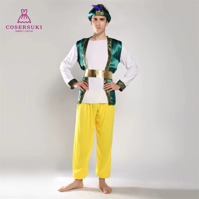 Halloween Exotic Adult Men Arab Suit Cosplay Costume For Stage ...