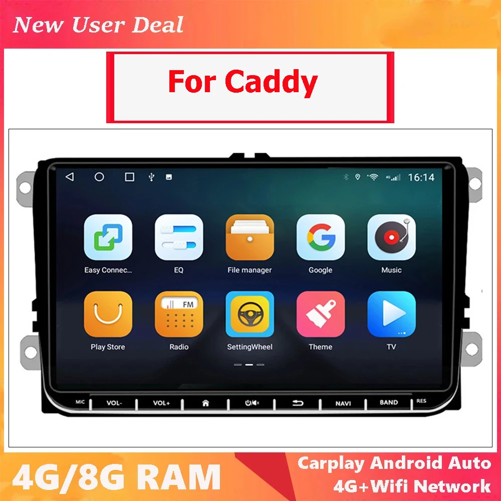 Car-Multimedia-Player-Android-12-0-Head-Unit-Radio-For-Volkswagen-VW ...