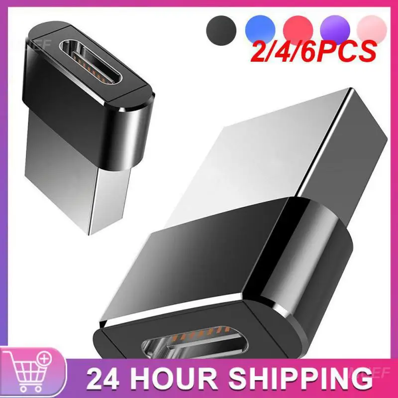 2-4-6PCS-Male-To-Type-c-Female-Convenient-Smarter-Usb-Interface-Standard-Converter-Portable ...