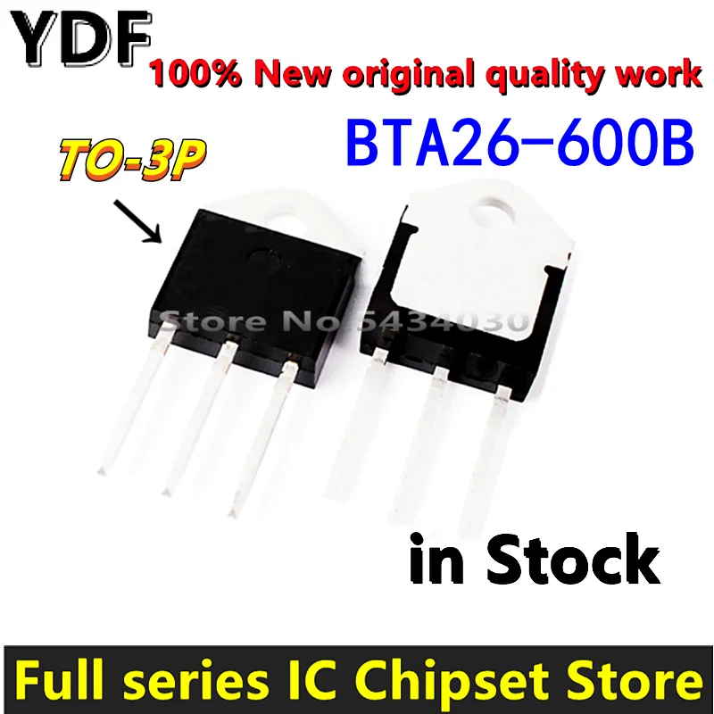 100% New BTA26-600B BTA26600B BTA26-600 BTA26600 Triacs 25 Amp 600 Volt ...