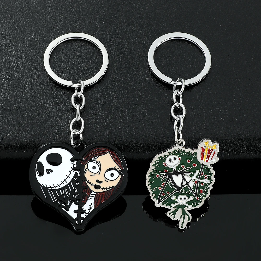 The-Nightmare-Before-Christmas-Keychain-Sally-Jack-Skellington ...