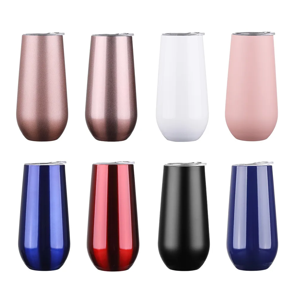 Double-Wall-U-Shape-Stainless-Steel-6oz-Coffee-Mug-Drinking-Wine-Mug ...