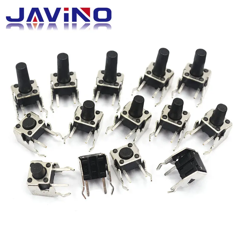 20PCS 6x6MM Panel PCB Momentary Tactile Tact Mini Switch 6*6*4.3/5/6/7 ...
