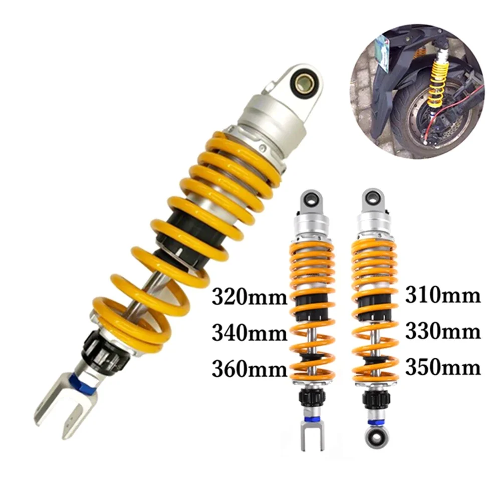 1Pcs Universal 320mm/340mm/360mm Motorcycle Rear Damping Adjust Shock ...