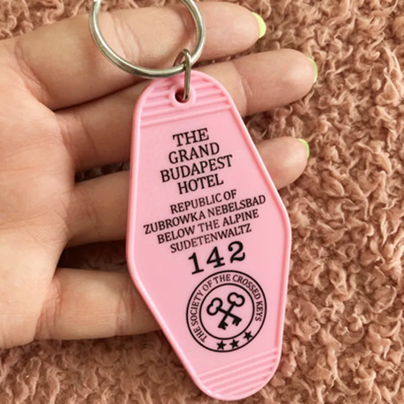 The-Grand-Budapest-Hotel-Room-NO-142-Keytag-Keyring-Key-Chain-Key-Ring ...