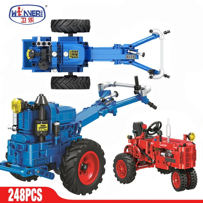 Old Tractors Building Blocks | Children Walking Tractor | Car Building ...