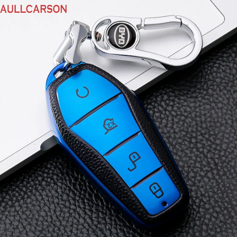 For BYD Atto 3 Han EV Dolphin New Soft TPU Car Key Case 4 Buttons ...