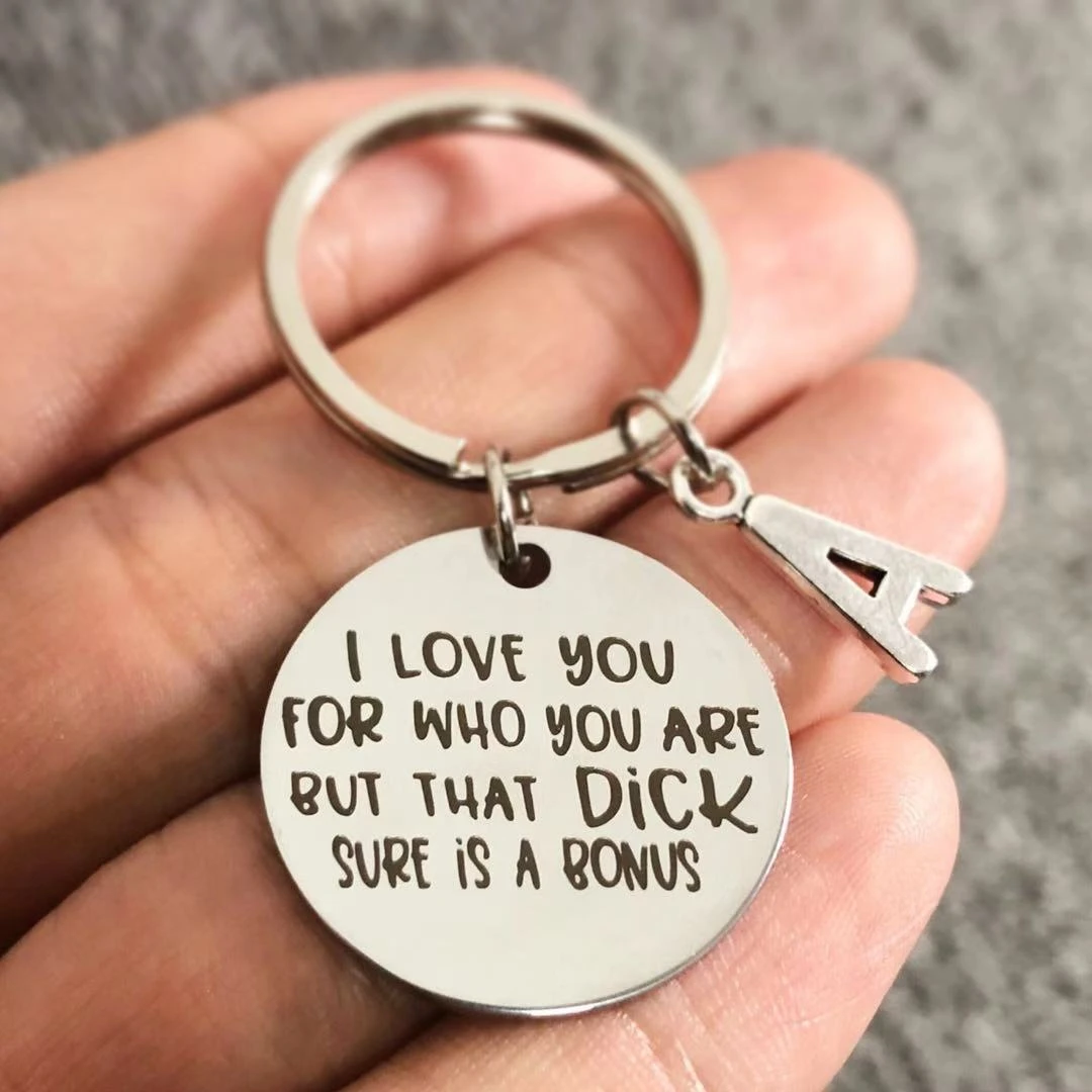 I Love You For Who You Are Keychain Boyfriend Keychains Engraved Key ...