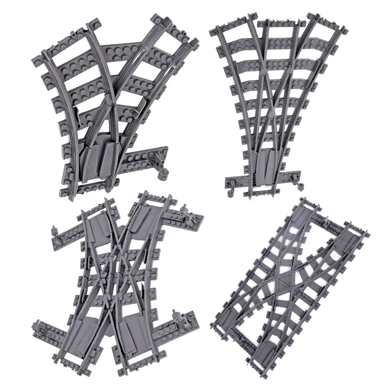 City-Trains-Left-and-Right-Points-Flexible-Switch-Railway-Crossing ...