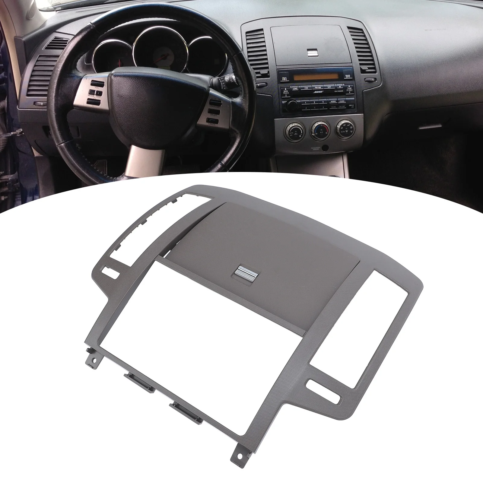 Center Dash Radio Bezel Decorative Wearproof Replacement for Nissan ...