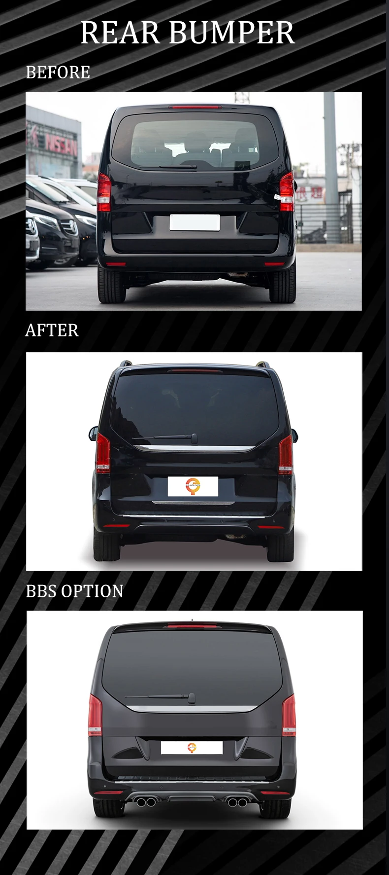 New Product V Class Conversion Kit Upgrade To Sport/ B-Brabuss W447 ...