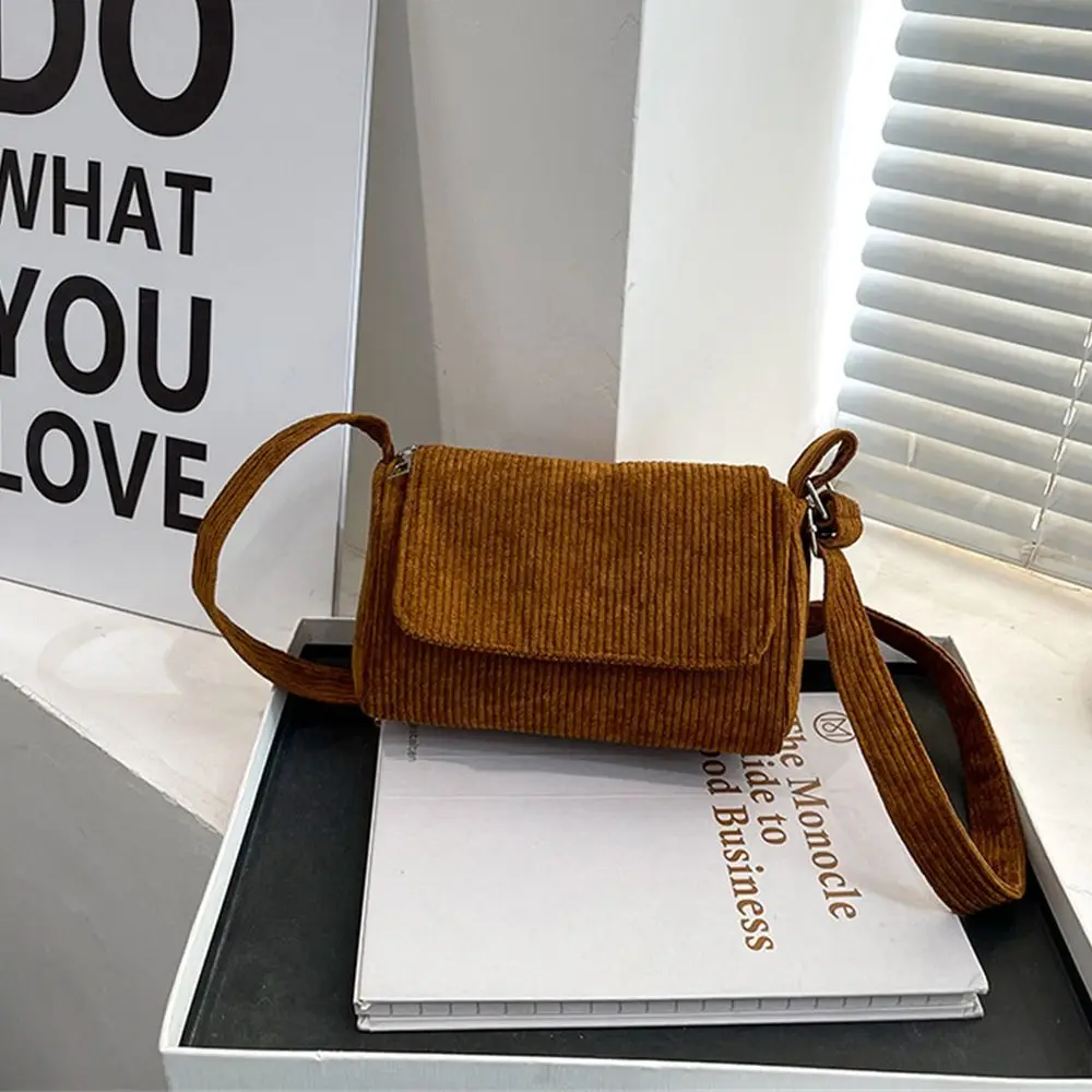 Solid-Color-Shoulder-Bags-Stylish-Corduroy-Crossbody-Bags-Small ...
