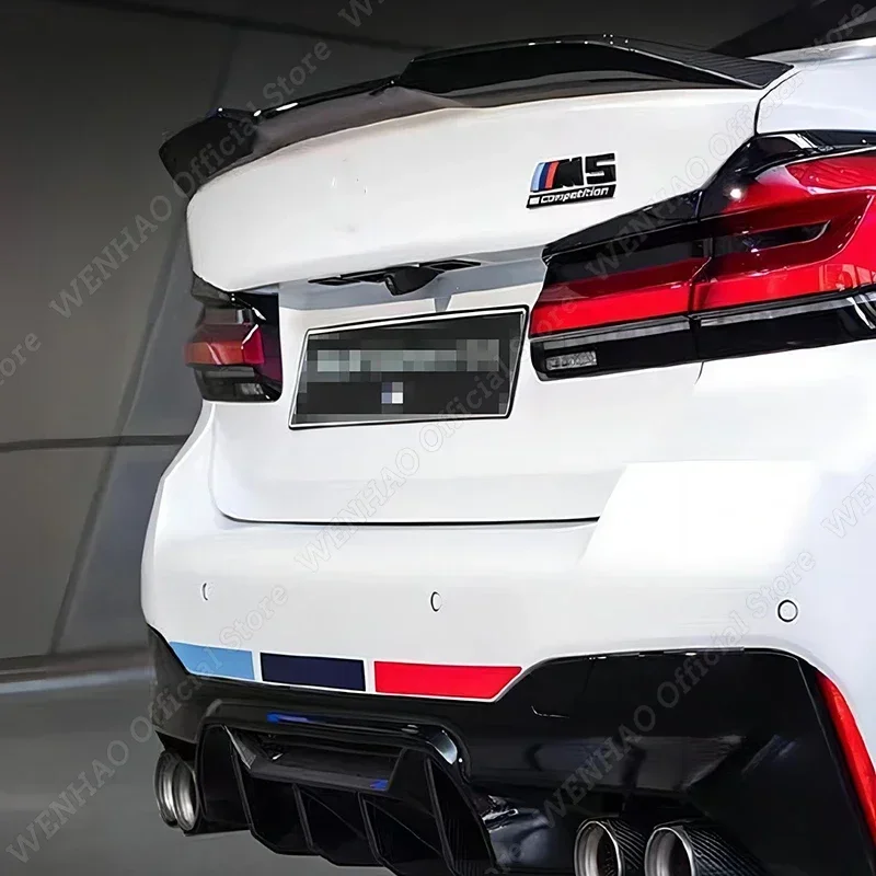 For-BMW-5-Series-G30-F90-M5-2017-2023-M-Performance-Gloss-Black-Rear ...