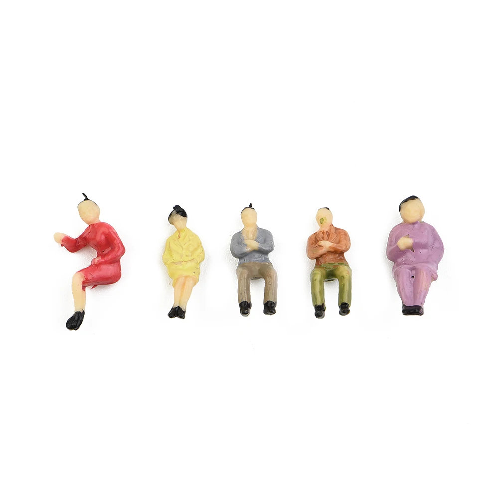 Plastic-60pcs-All-Seated-1-87-Painted-Figures-Passenger-HO-Scale ...