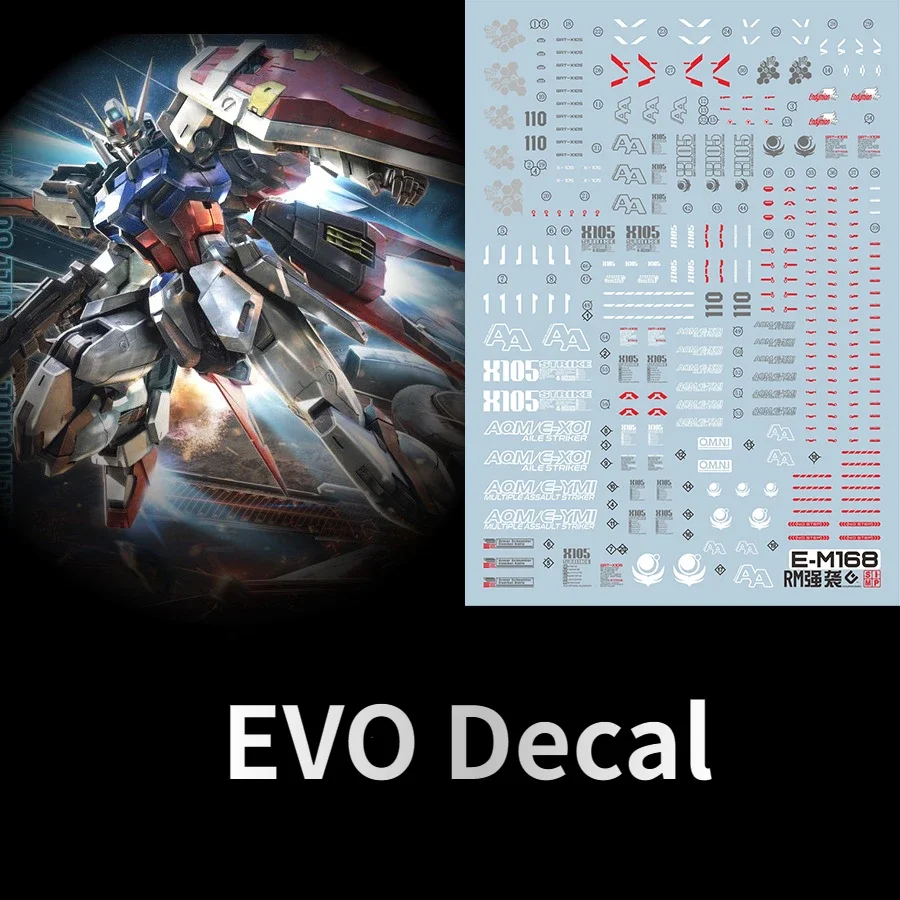 EVO-Decal-E-M168-for-MG-1-100-Aile-Strike-RM-HD-Type-Model-Kit ...