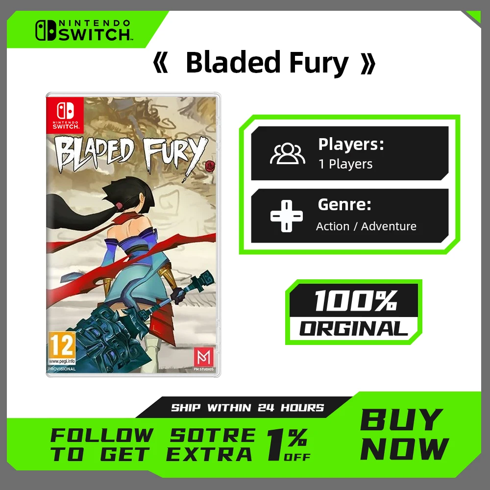 Nintendo-Switch-Game-Deals-Bladed-Fury-100-Official-Original-Games-Physical-Cartridge-Card ...