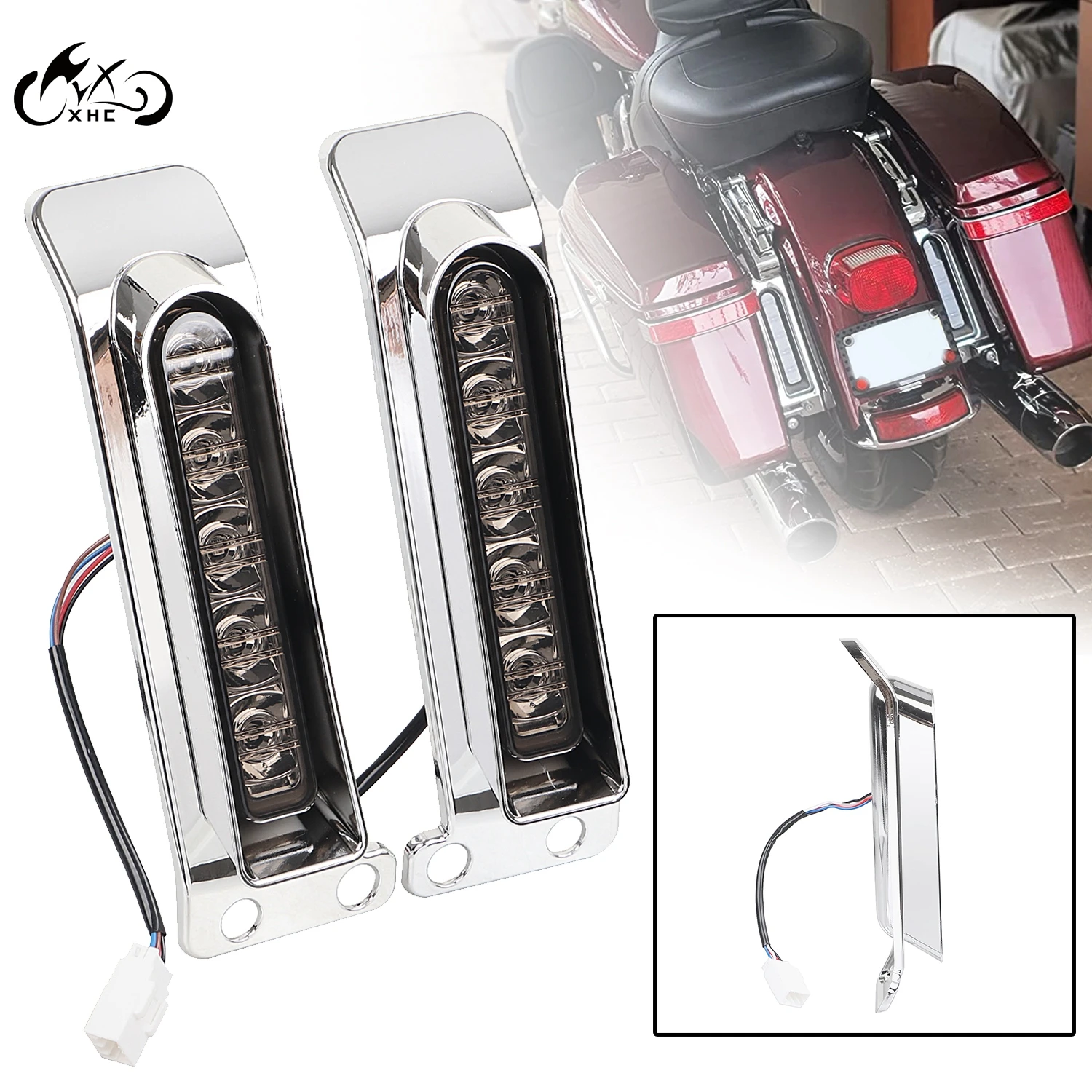 LED-Filler-Panel-Tail-Light-Turn-Signal-Light-Saddlebag-Insert-Brake ...