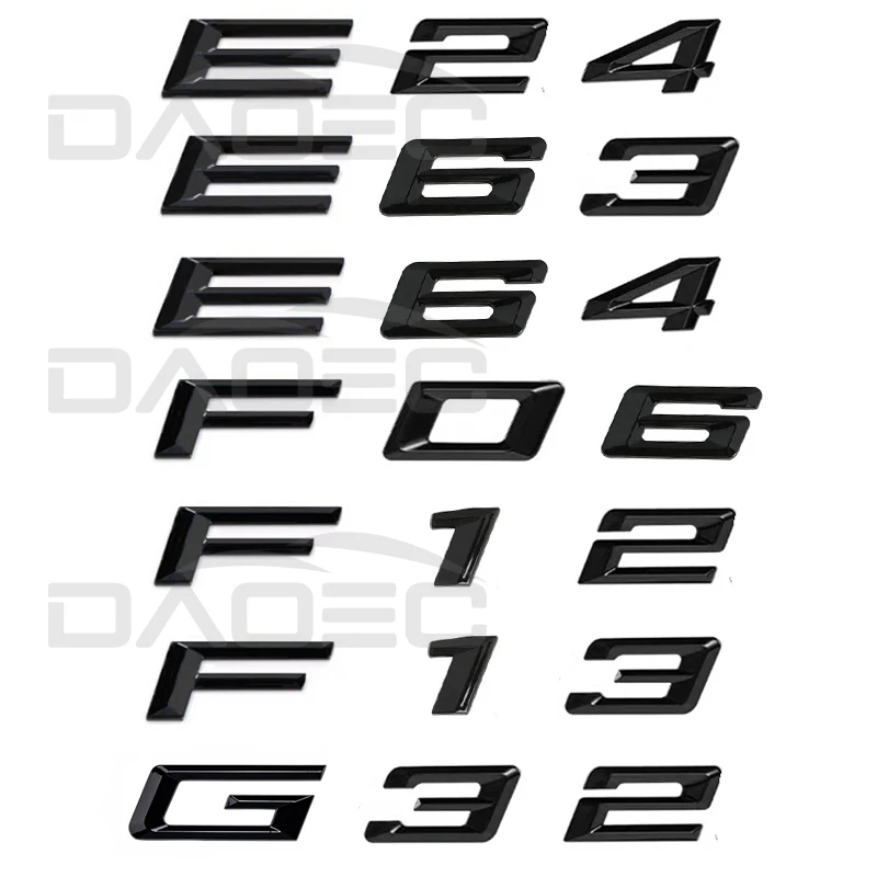 Car ABS Letters Logo Badge Emblem Sticker For BMW 6 Series E24 E63 E64 ...
