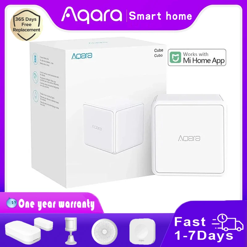 Original-Aqara-Magic-Cube-Controller-Zigbee-3-0-Version-Controlled-by ...