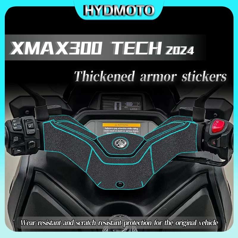 For-Yamaha-XMAX300-TECH-2024-motorcycle-thickened-armor-stickers-anti ...