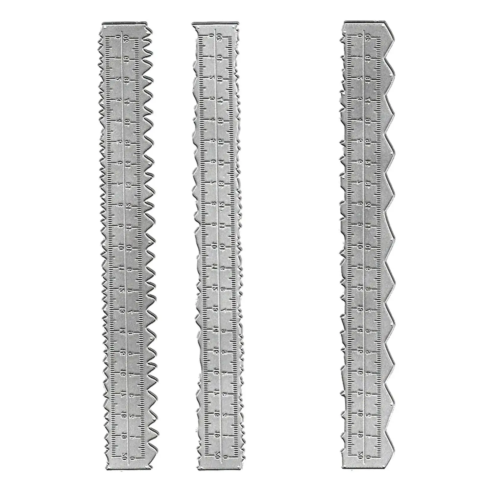 3Pcs Paper Tearing Ruler Fittings DIY Supplies Irregular Edges ...