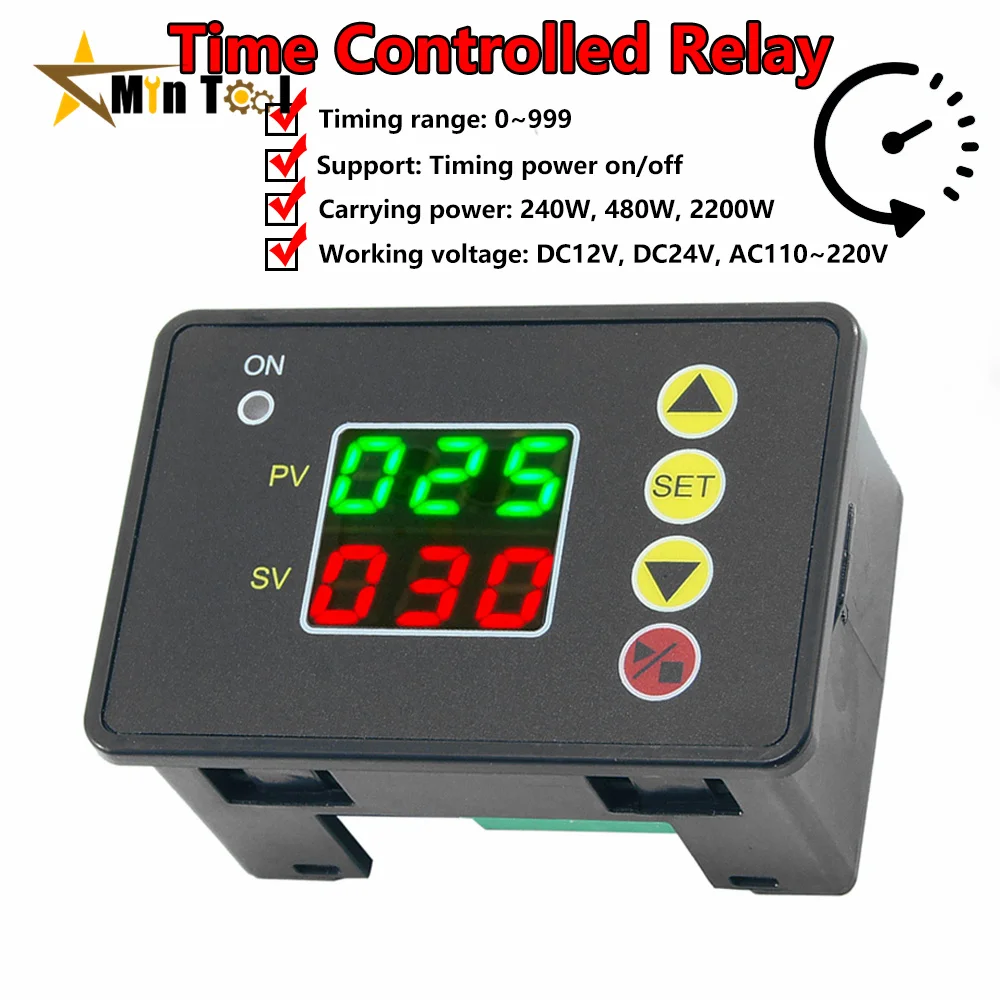 Controlador-de-tiempo-Digital-T2310-temporizador-de-cuenta-atr-s-interruptor-DC-12V-24V-A220VC ...