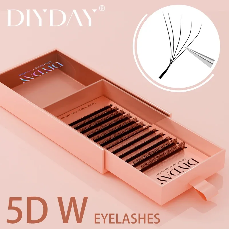 DIYDAY-5D-W-Shape-Eyelash-Extensios-Automatic-Flowering-W-Shaped-Bloom ...