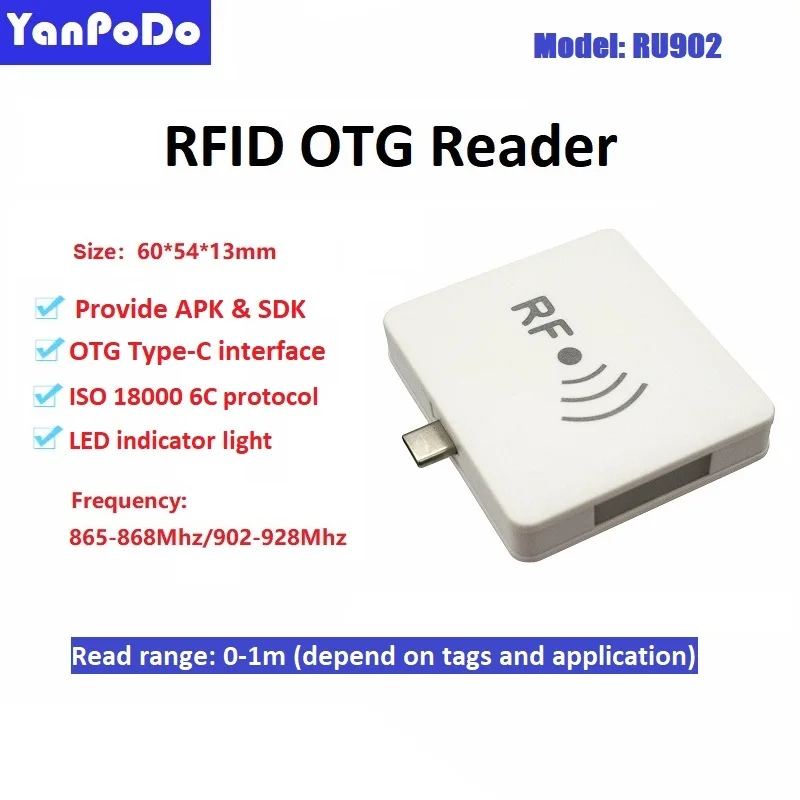 Yanpode-Leitor-RFID-UHF-Port-til-Port-til-Android-OTG-USB-Faixa-1M ...