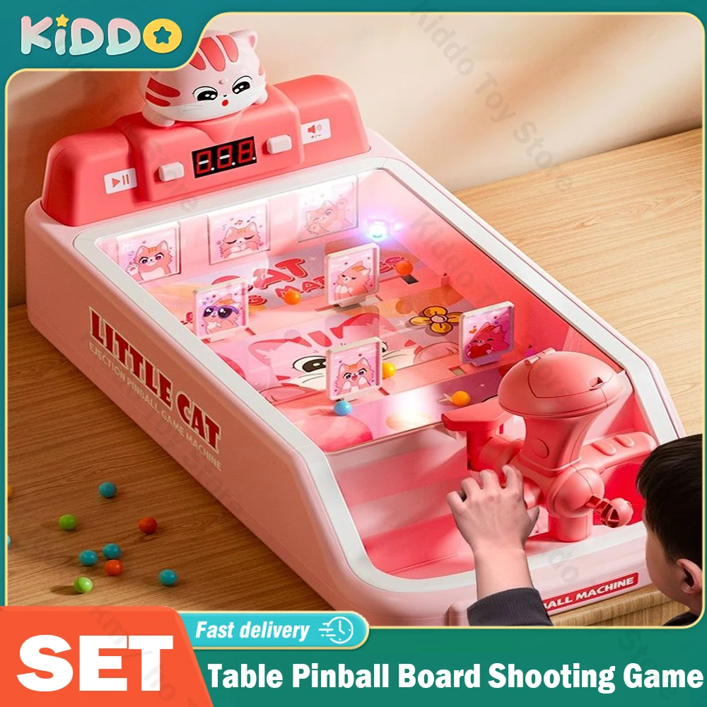 Table-Pinball-Board-Shooting-Game-for-Family-Party-Tabletop-Play-Ball ...