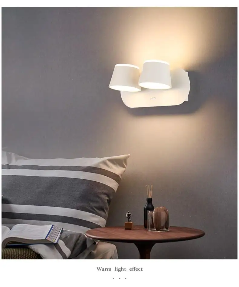 Wall-Lamp-Bedroom-Bedside-LED-Lamp-Living-Room-Background-Rotatable ...