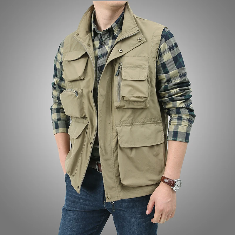2024-Outdoor-Casual-Sports-Vest-Jacket-Men-s-Multi-Pocket-Sleeveless ...