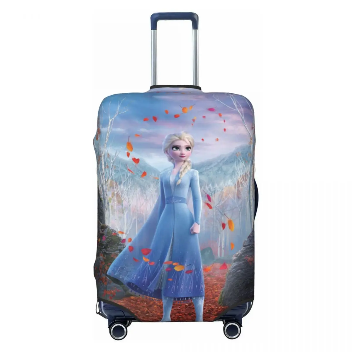Custom-Cartoon-Frozen-Princess-Suitcase-Cover-Washable-Anna-And-Elsa ...