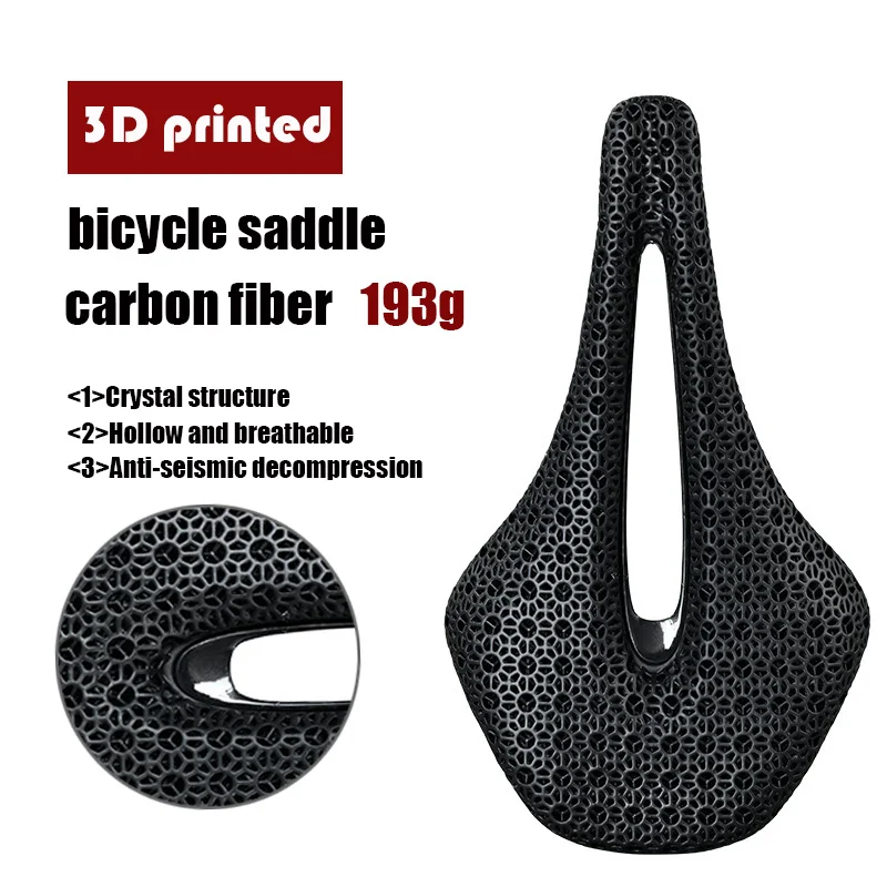 3D-Printed-Bicycle-Seat-Cushion-Carbon-Fiber-Cycling-Road-Mountain-Bike ...