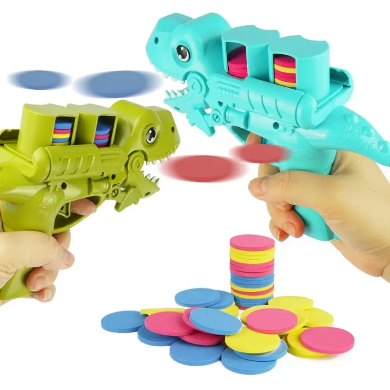 Dinosaur-Soft-Bullet-Gun-Toy-Shooter-Sets-Flying-Saucer-Shooting-Game ...
