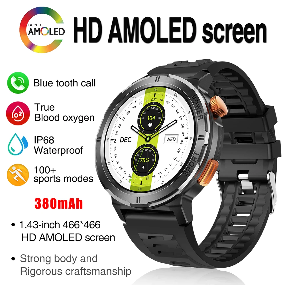 1-43-AMOLED-Screen-Smart-Watch-Blue-Tooth-Call-Men-Women-Custom-Watch ...