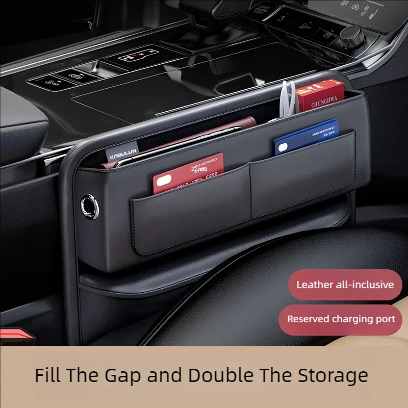 Car Crevice Central Control Storage Box with Multiple Card Slots Driver ...