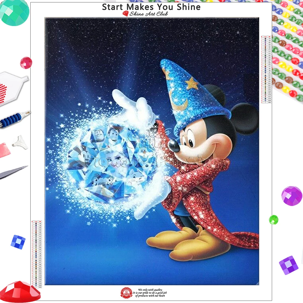 Mickey-Mouse-Mickey-Diamond-Painting-Cartoon-Fairy-Tale-Sorcerer-Full ...