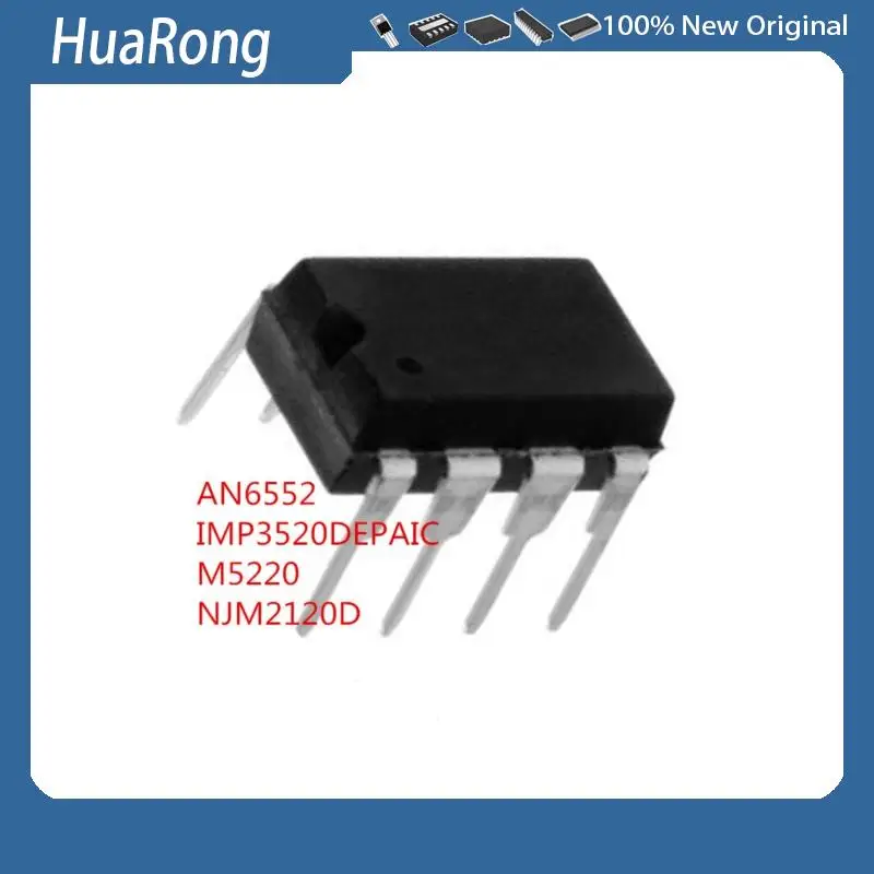 5PCS-LOT-6552-AN6552-IMP3520DEPAIC-3520DP-IMP3520DP-M5220-5220-NJM2120D ...
