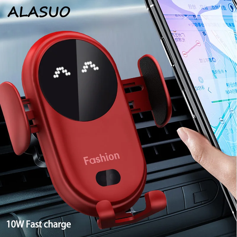 Automatic-Clamp-Cell-Phone-Holder-Car-Wireless-Charger-Vehicular-for ...