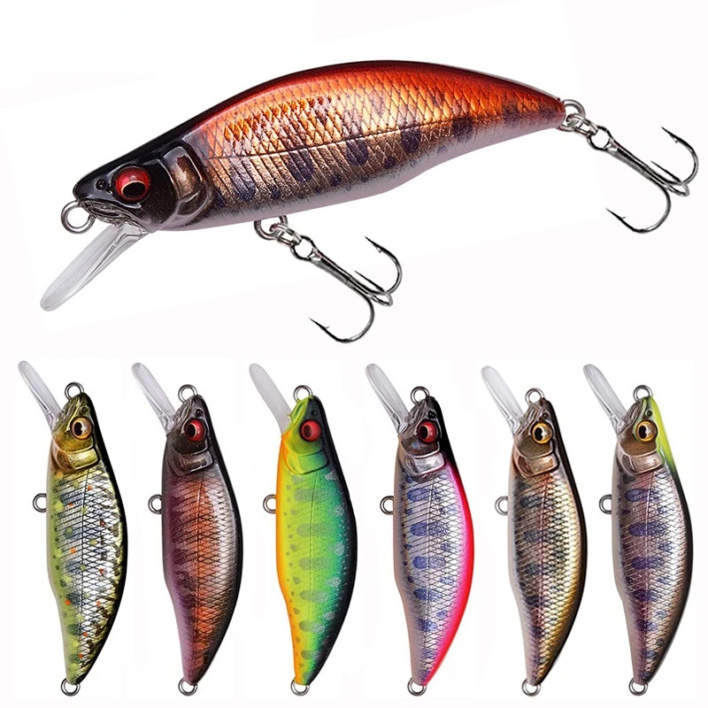 7.6g 64mm Minnow Trout Fishing Lure Japan Pesca Sinking Mini Crankbait ...
