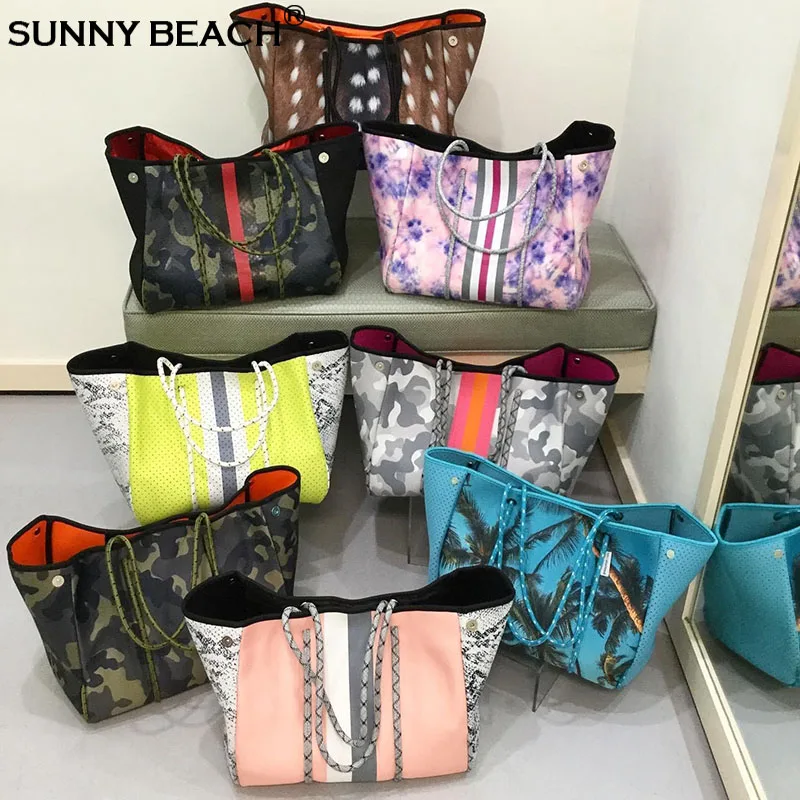 Luxury Spring Summer Women Shoulder Bag Large Neoprene Light Handbags ...