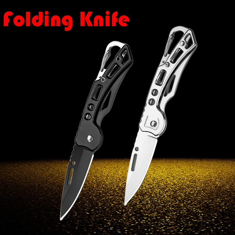 Portable Folding Knife Stainless Steel Survival Hunting Camping Fishing ...