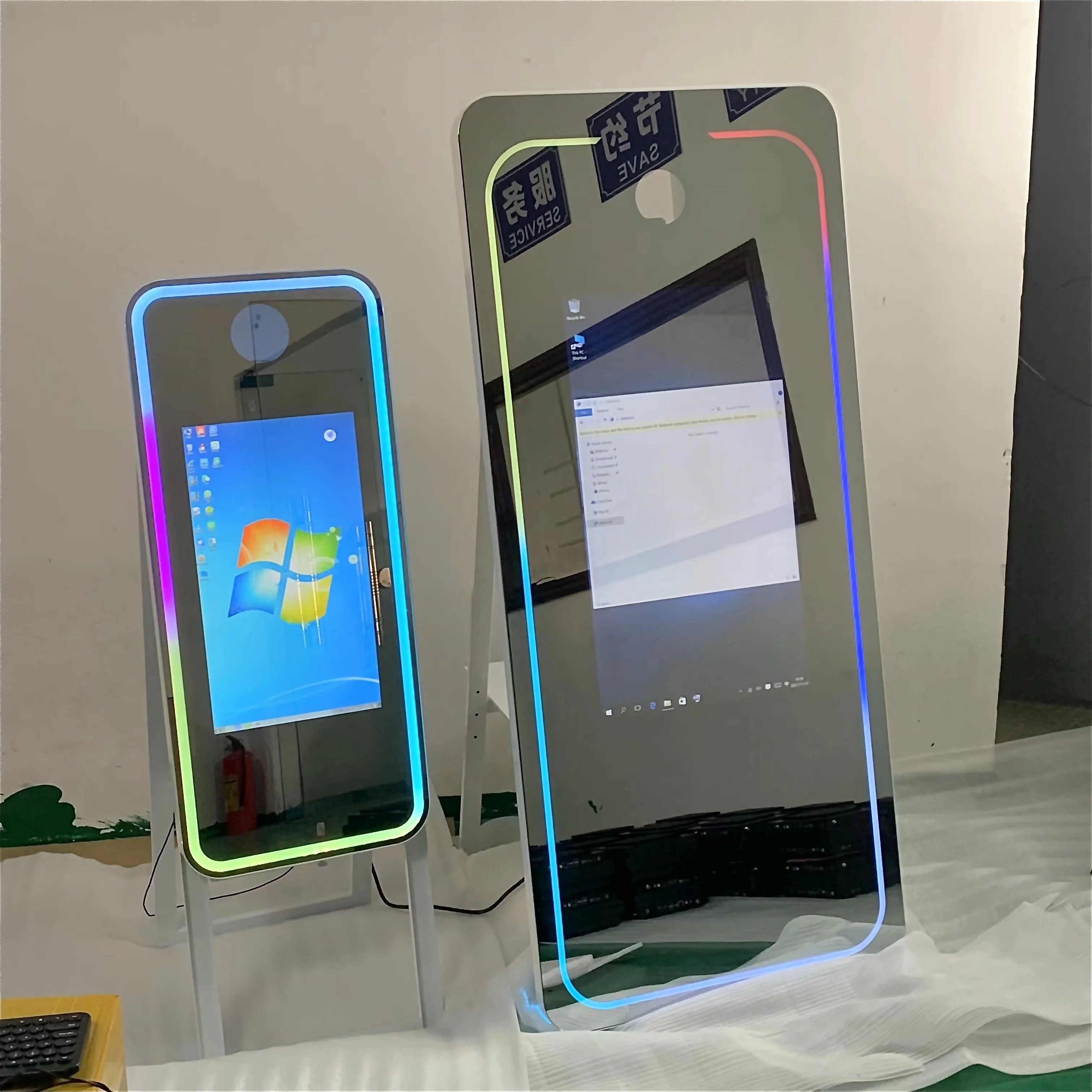 Touch Screen Photobooth Mirror Magic Portable Photo Booth Machine ...