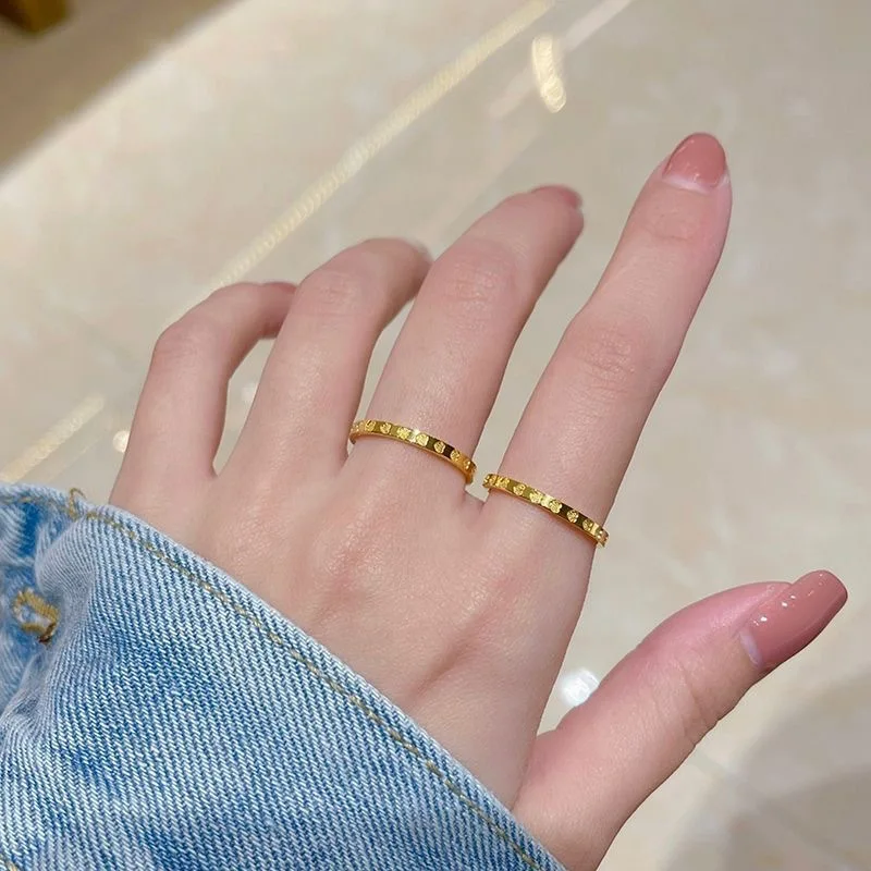 Stainless-Steel-Heart-Fish-Scale-Rhombus-Rings-For-Women-Propose ...