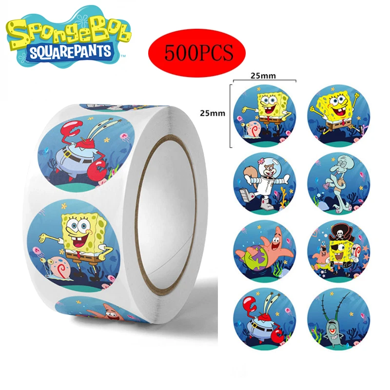500PCS-Spongebob-Cartoon-Stickers-Anime-Figure-Image-DIY-Children-s ...