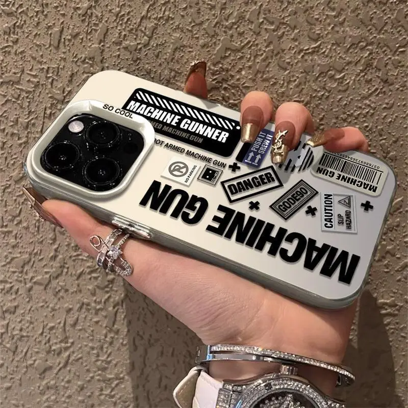 Hot Creative Fashion Label Phone Case For IPhone 16 15 14 13 12 11 Pro ...